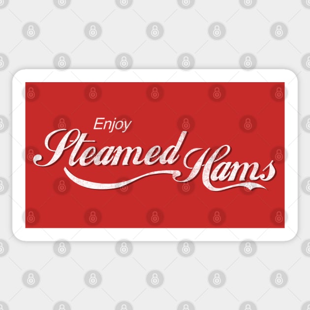 Steamed Hams Meme Logo Mashup / Faded Style Design - Steamed Hams - Sticker | TeePublic